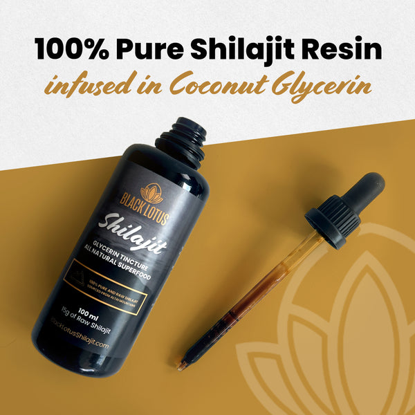Pure Shilajit Tincture - Gold Standard - 175mg Fulvic Acid