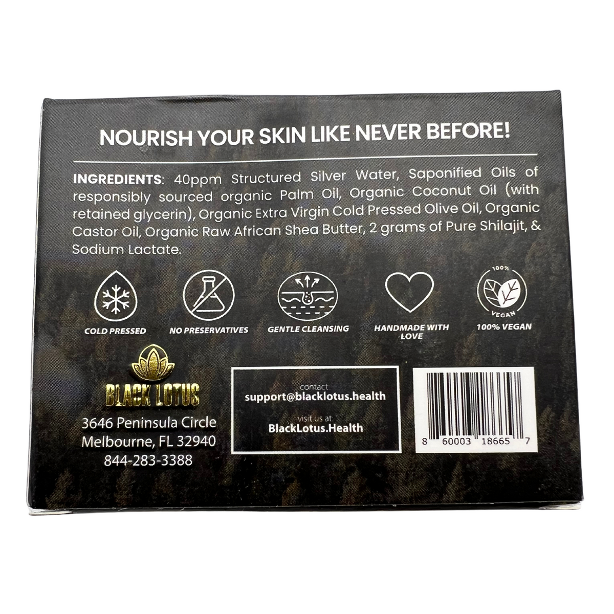 Pure Shilajit Soap - Infused with Colloidal Silver - Plant Based