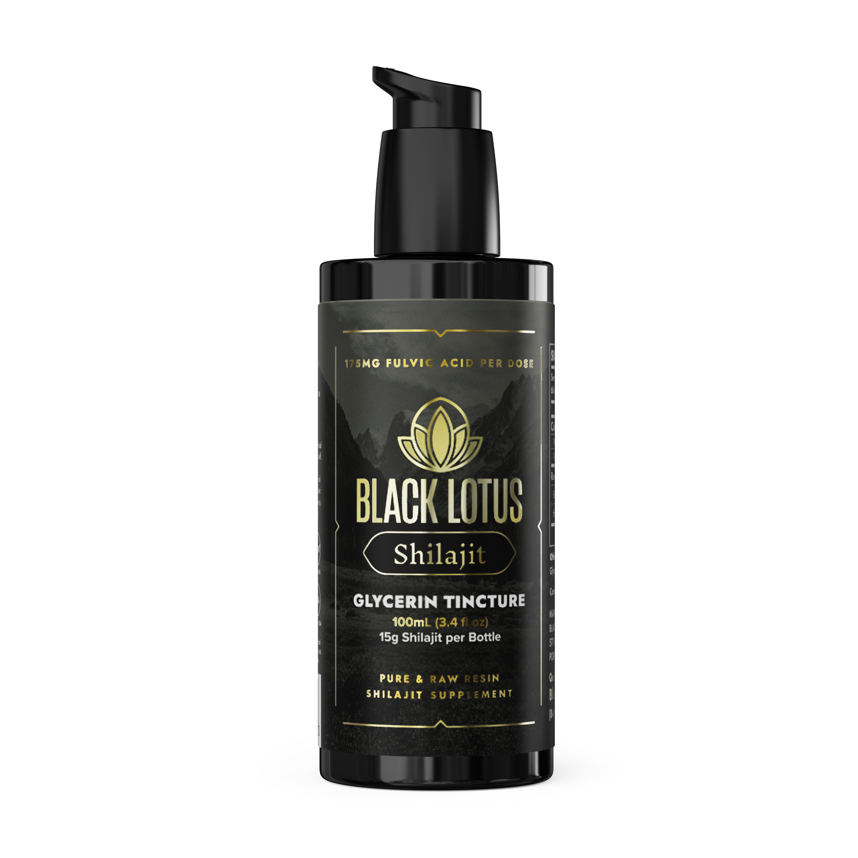 Pure Shilajit Tincture - Gold Standard - 175mg Fulvic Acid